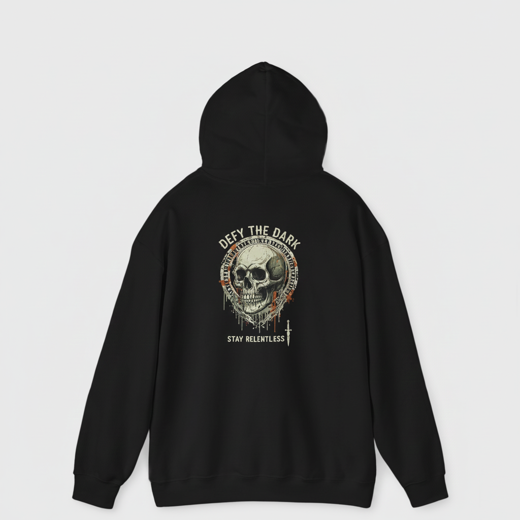 Defy the Dark – Relentless Edition Hoodie – Grim Resolve - American ...